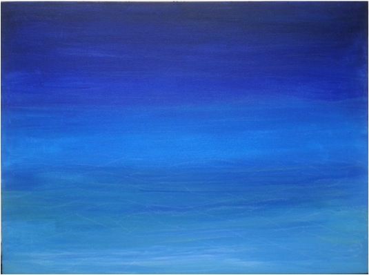 Blue Sea - Art Galore - Paintings & Prints, Landscapes & Nature, Beach ...
