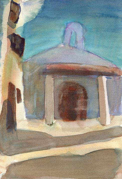 Blue Mosque, Chelva, Spain - Michael Robson Paintings - Paintings ...