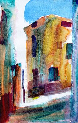 Reflected light, Chelva, Spain - Michael Robson Paintings - Paintings ...