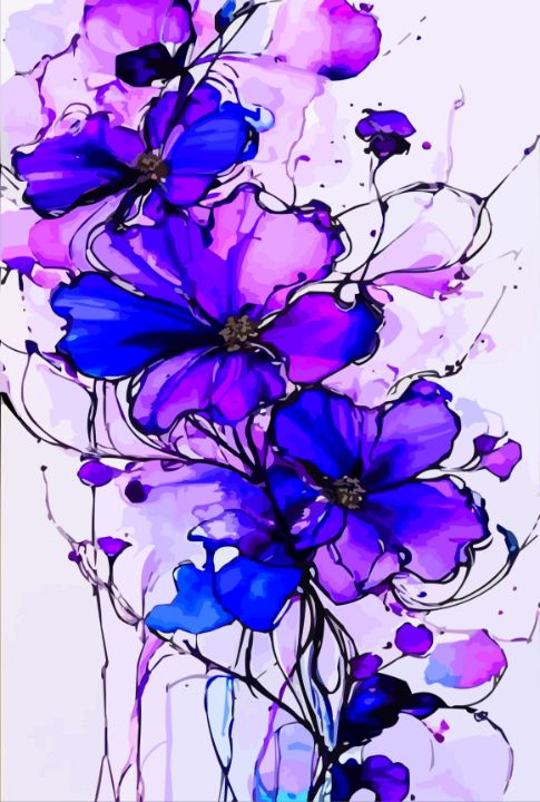 Radiant Abstract Floral Essence - VikArtStudio - Digital Art & AI ...