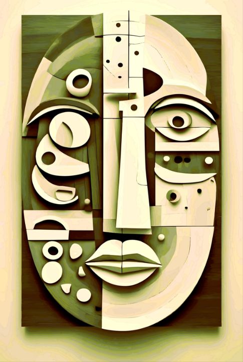 Cubic Abstract Human - VikArtStudio - Digital Art & AI, Abstract ...