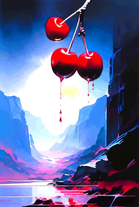 Cherries Still Life in Focus - VikArtStudio - Digital Art & AI, Still ...