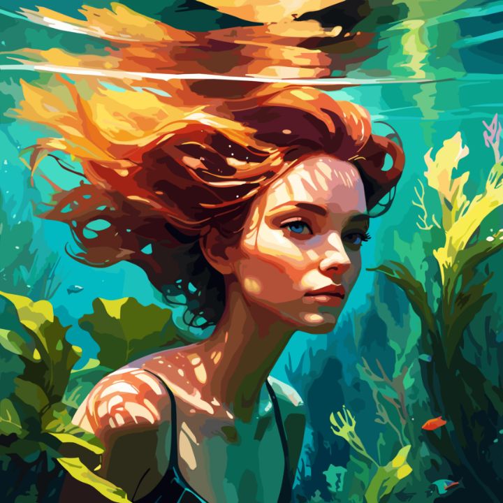 Mermaid. Portrait - VikArtStudio - Digital Art & AI, People & Figures ...