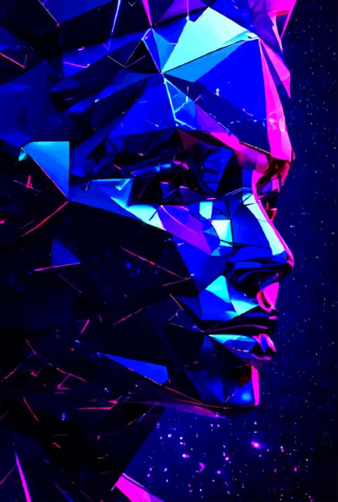 3D Abstract Human Face - VikArtStudio - Digital Art & AI, Abstract ...