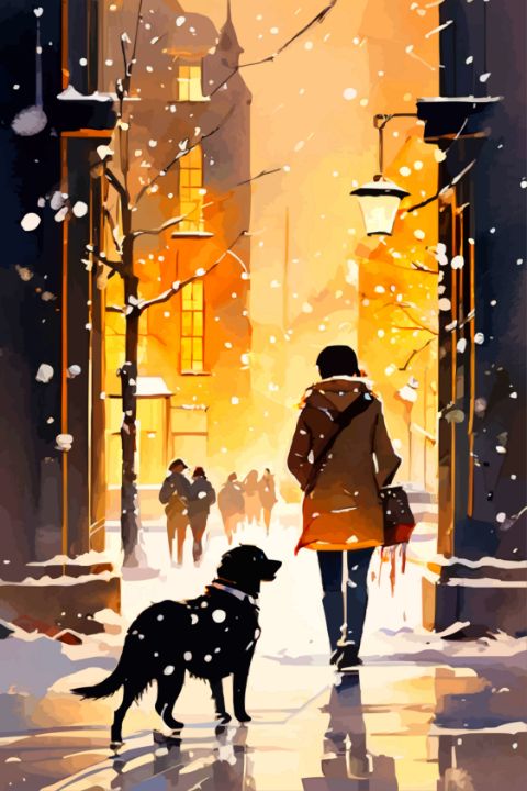 Warm Windows in Winter Chill - VikArtStudio - Digital Art & AI ...