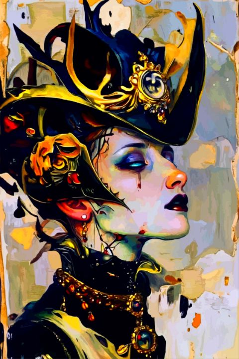 Ethereal Queen: Shadowed Gaze - VikArtStudio - Digital Art & AI, People ...