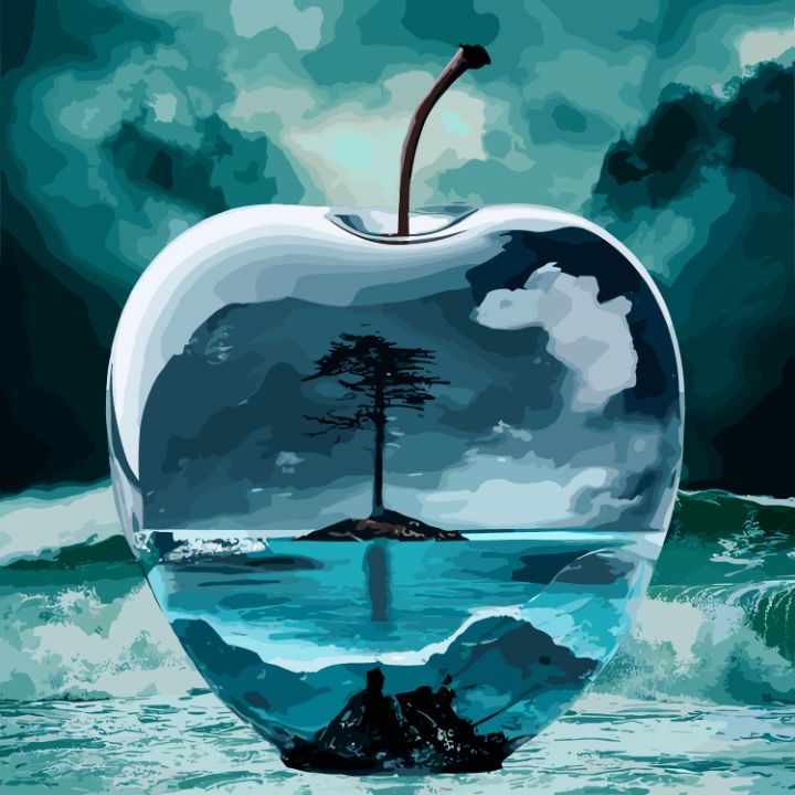 Glass Apple - VikArtStudio - Digital Art & AI, Fantasy & Mythology ...