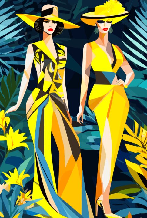 Cubist Canopy: Jungle Couture - VikArtStudio - Digital Art & AI ...