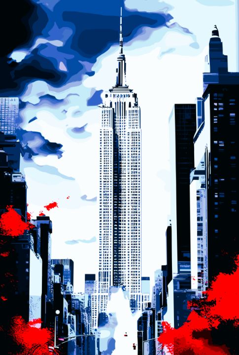 Cobalt Reverie - VikArtStudio - Digital Art, Landscapes & Nature ...