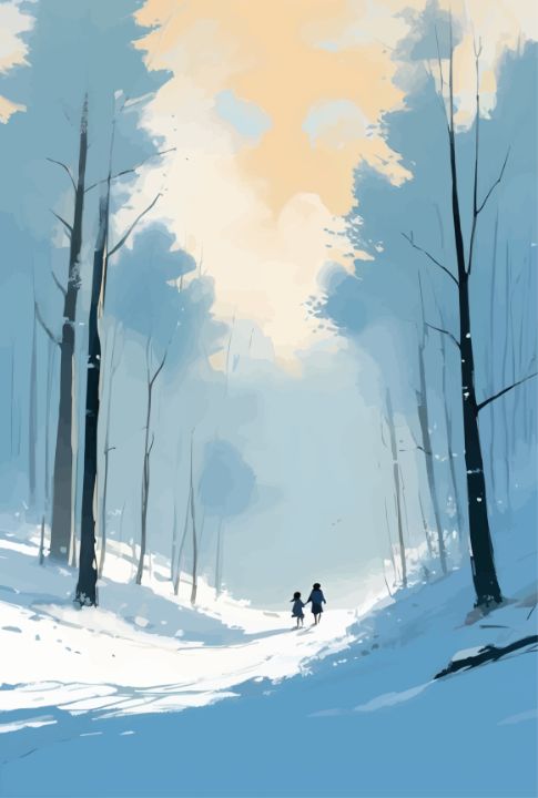 Snowbound Solitude - VikArtStudio - Digital Art, Landscapes & Nature ...