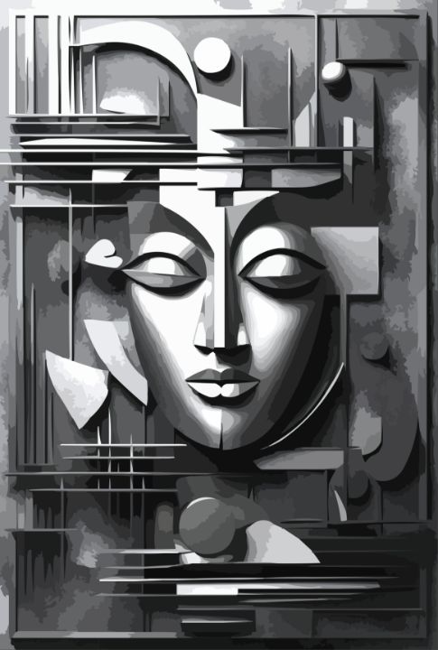 Steel Portrait Symphony - VikArtStudio - Digital Art, Abstract ...