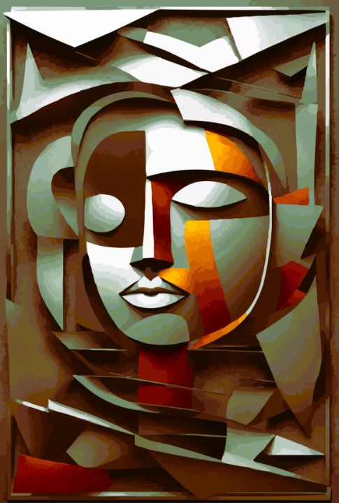 Metallic Portrait Fusion - VikArtStudio - Digital Art, Abstract ...