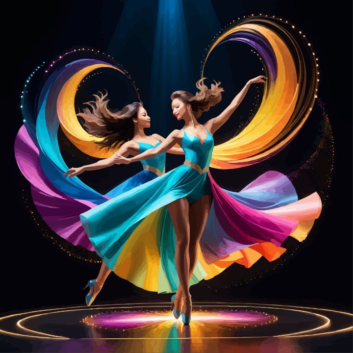 Harmony's Duet: Stage Ballet - VikArtStudio - Digital Art, People ...