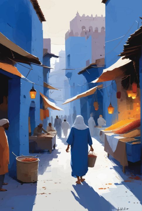 Azure Dusk - VikArtStudio - Digital Art & AI, Landscapes & Nature ...