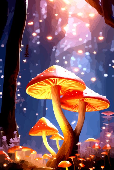 Magic Glow Amidst Shadows - VikArtStudio - Digital Art & AI, Fantasy ...