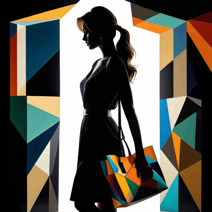 Urban Elegance: Abstract Shopper - VikArtStudio - Digital Art & AI ...