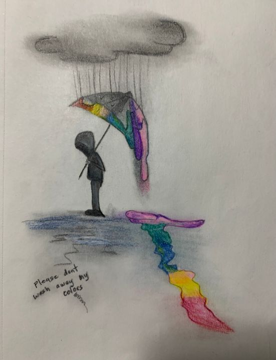 Rainbow tears - Marc A Lopez - Drawings & Illustration, Abstract, Color ...