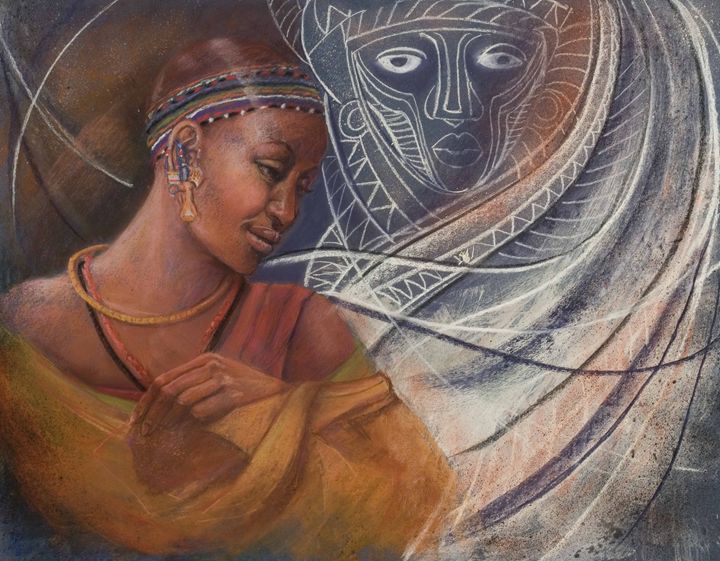 maasai princess - pamela mccabe's gallery - Paintings & Prints, People ...