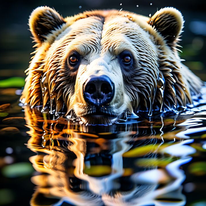 Bear stare sharp - Ricky Ikhtifar - Digital Art & AI, Animals, Birds, & Fish, Bears, Grizzly ...