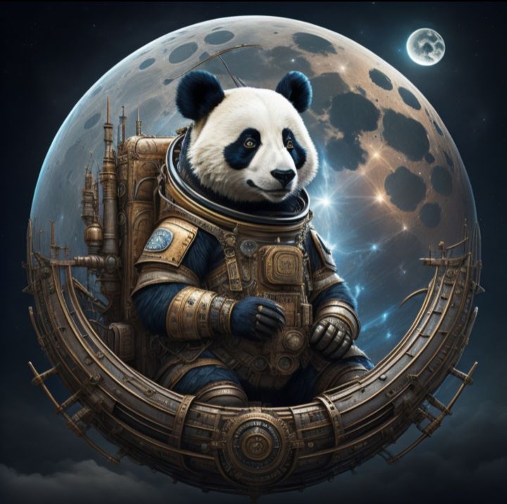 Ai Art - Steampunk Space Panda - Tara's Creative Space - Digital Art & AI, Humor & Satire ...
