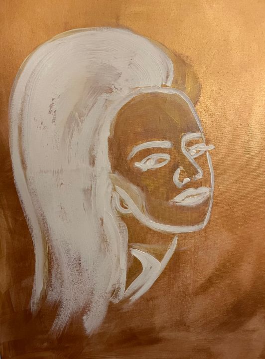 Ms Hope, 70x50 cm, Acrylic, €800 - LanaEvanova.com - Paintings & Prints ...