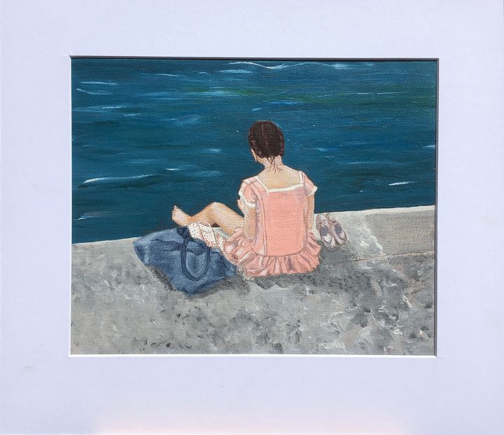 CONTEMPLATION - ARTBYKERINFREEMAN - Paintings & Prints, People ...