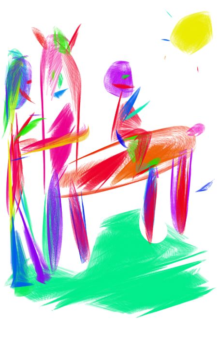 Llama love - Ashlea Archer - Drawings & Illustration, People & Figures ...