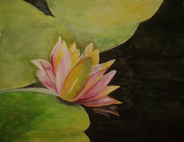 A Water Lilly - N@rmi's Art - Drawings & Illustration, Flowers, Plants ...