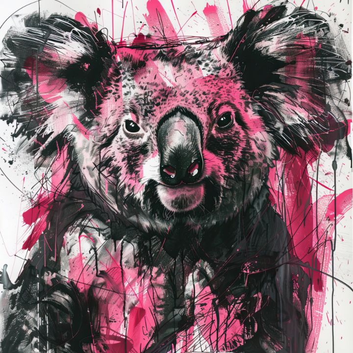Koala Bear Dax Style - Bill Bailey - Digital Art & AI, Animals, Birds ...