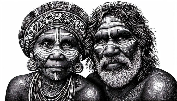 Timeless Wisdom Indigenous Portrait - Bill Bailey - Digital Art & AI ...