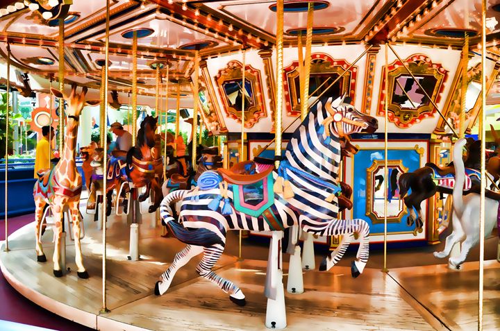 MOA Carousel - Lanjee - Paintings & Prints, Buildings & Architecture ...