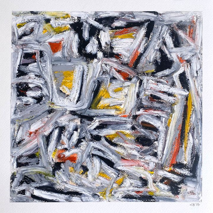Untitled (White out with yellow) - Greg Bryce Fine Artist - Drawings ...