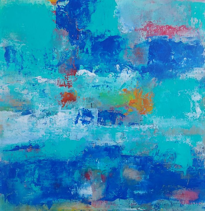 "Blue Streak" - Rose Cofield Art - Paintings & Prints, Abstract ...