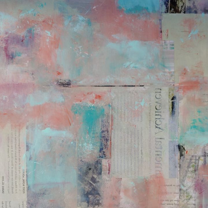 Crossing the Line - Rose Cofield Art - Paintings & Prints, Abstract ...