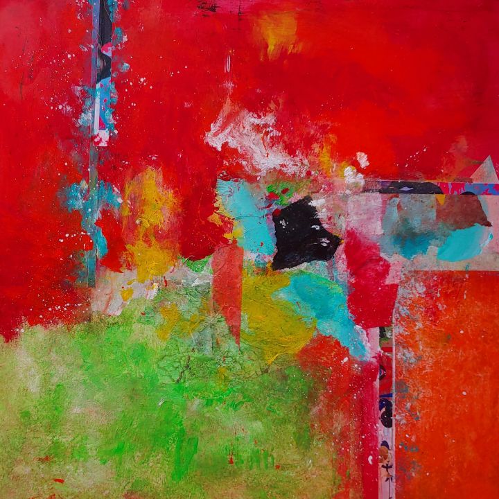 Blistering - Rose Cofield Art - Paintings & Prints, Abstract, Geometric ...