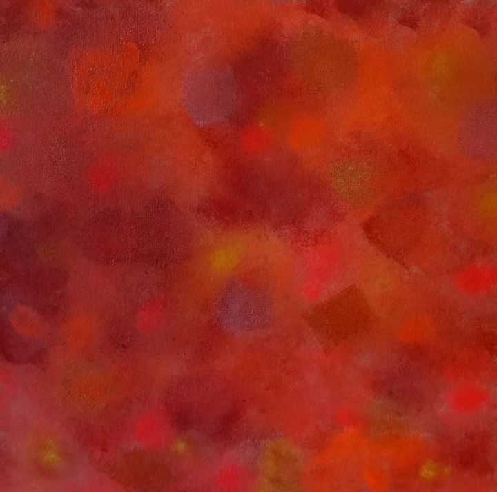 Red abstract art - Kimina Art - Paintings & Prints, Abstract, Color ...