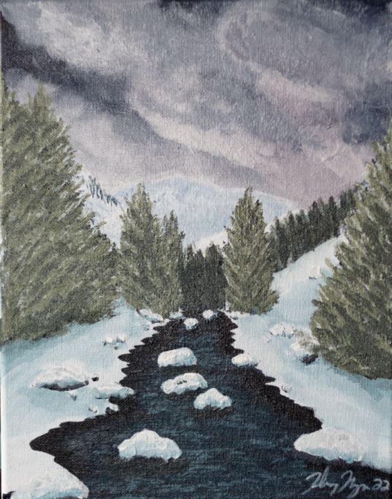 Winter storm - Nightburnz - Paintings & Prints, Landscapes & Nature ...