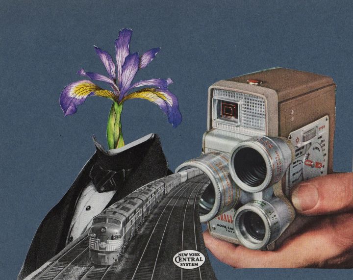 Untitled Analog Collage - Neon Perspective - Paintings & Prints ...