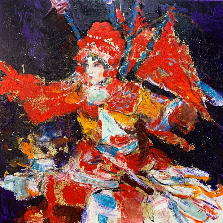Chinese opera - 02 - Zsunshine - Paintings & Prints, Abstract ...