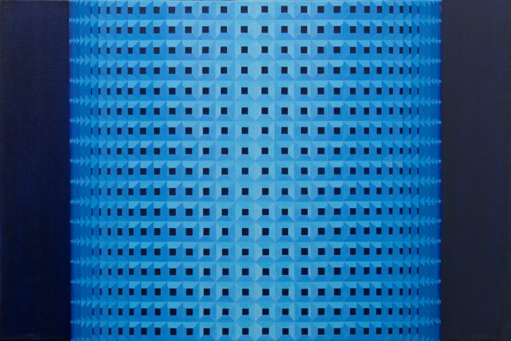 Blue 360 - 4D art - Paintings & Prints, Abstract, Geometric - ArtPal