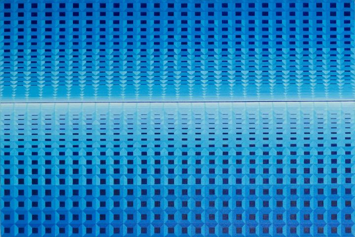 INFINITY BLUE - 4D art - Paintings & Prints, Abstract, Geometric - ArtPal