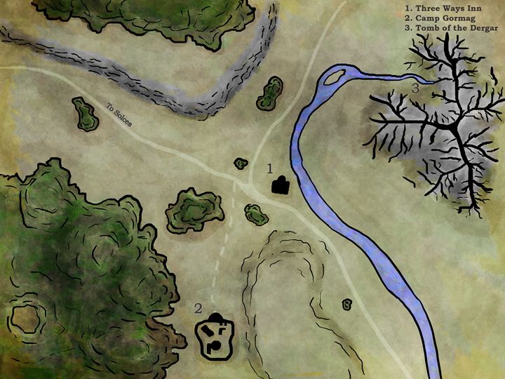 The Three Ways Inn Map - Max MacDonald - Digital Art & AI, Fantasy ...