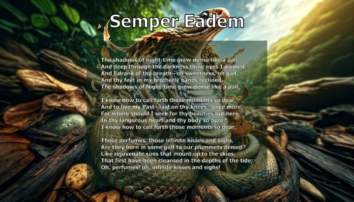 Semper Eadem - The Flowers of Evil - Digital Art & AI, Animals, Birds ...