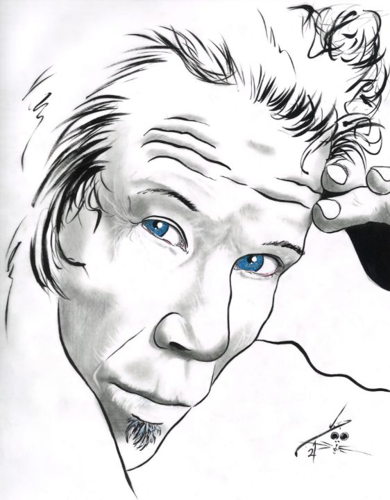 Tom Waits - Art By Creekmore - Drawings & Illustration, People ...