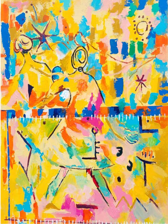 Caribbean Delight - Elite Art - Paintings & Prints, Abstract, Color ...