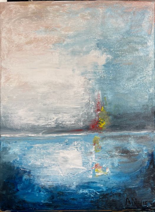 Dolphin bay 1/018 - Antonios Nemet - Paintings & Prints, Abstract ...