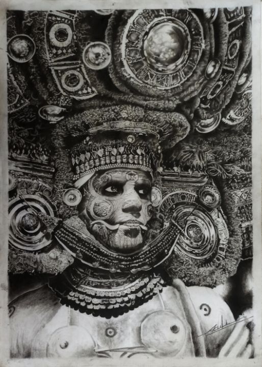 Theyyam - Thamburu - Paintings & Prints, Ethnic, Cultural, & Tribal ...