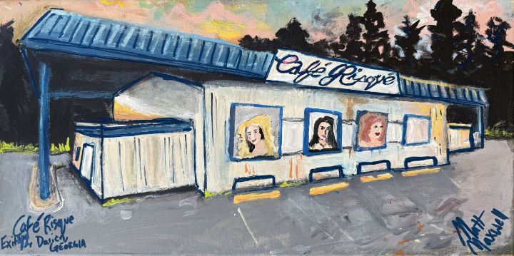 Cafe Risque - Darien, GA - Diamond Shoals - Paintings & Prints ...