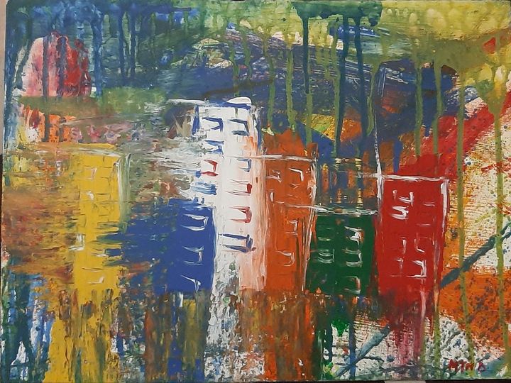 Moving buildings - airMaXe de Artist - Paintings & Prints, Abstract ...