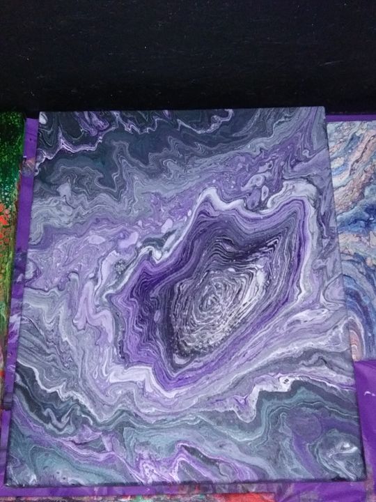 Purple rings - Amy's art - Paintings & Prints, Abstract, Irregular ...